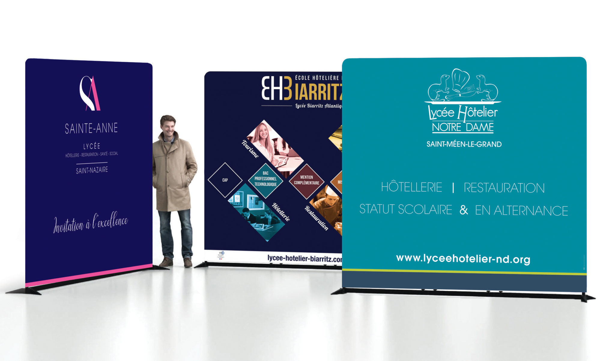 Fond de stand – Largeur 240 cm – Recto Verso – myEkole.fr